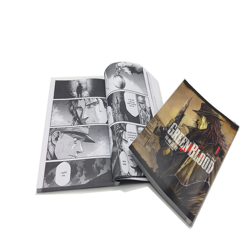 A5 size color manga comic book printing