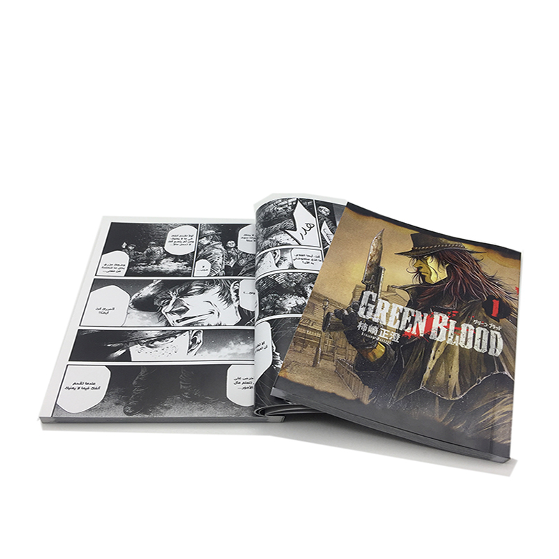 A5 size color manga comic book printing
