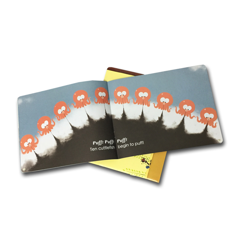 Round corner English story softcover book printing