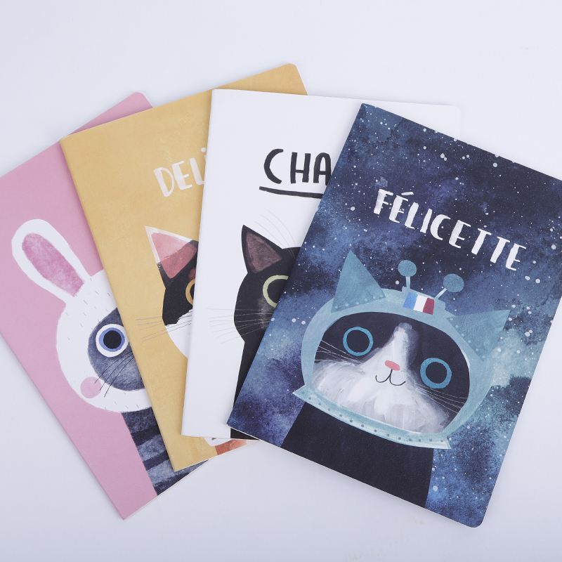 Promotional custom cute school notebook printing