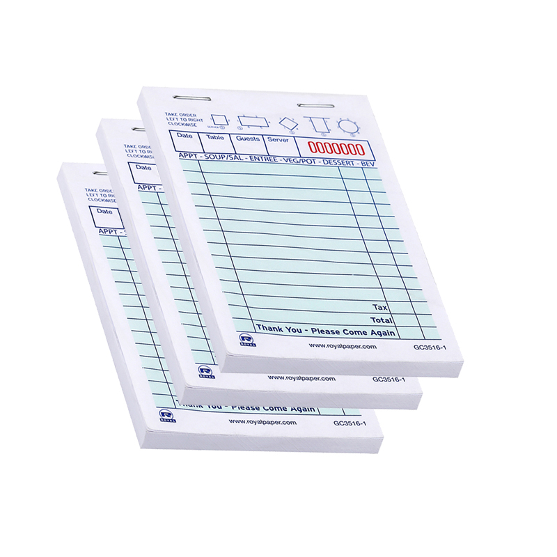 Clear restaurant docket business bill book printing