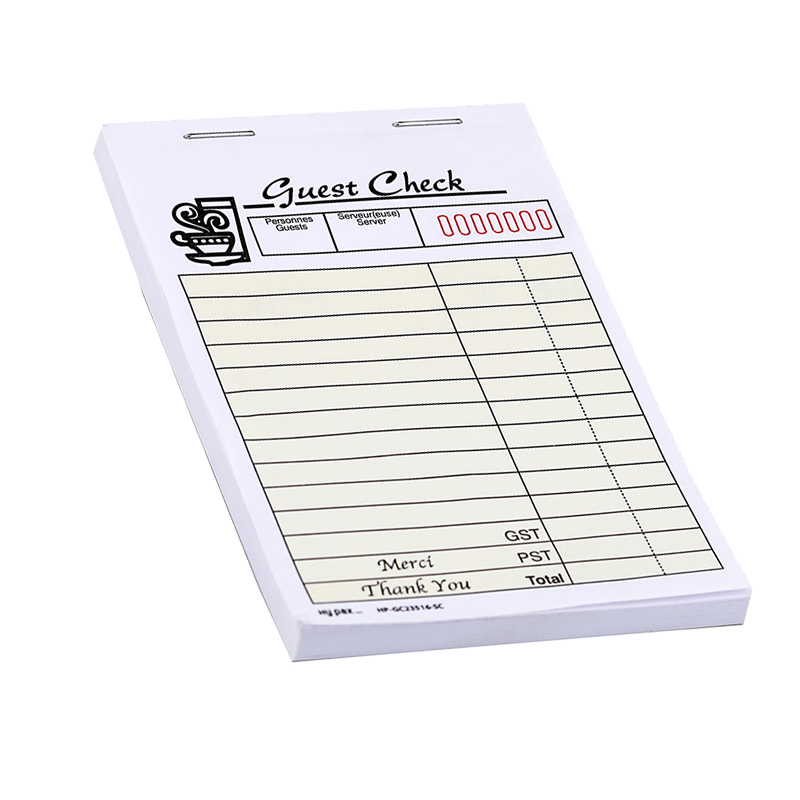 Clear restaurant docket business bill book printing