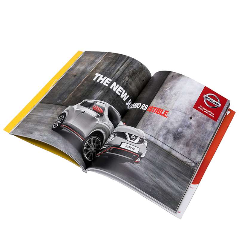 Softcover perfect bound magazine printing