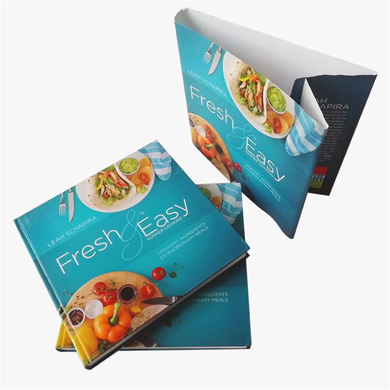 Top quality round spine hardcover book printing