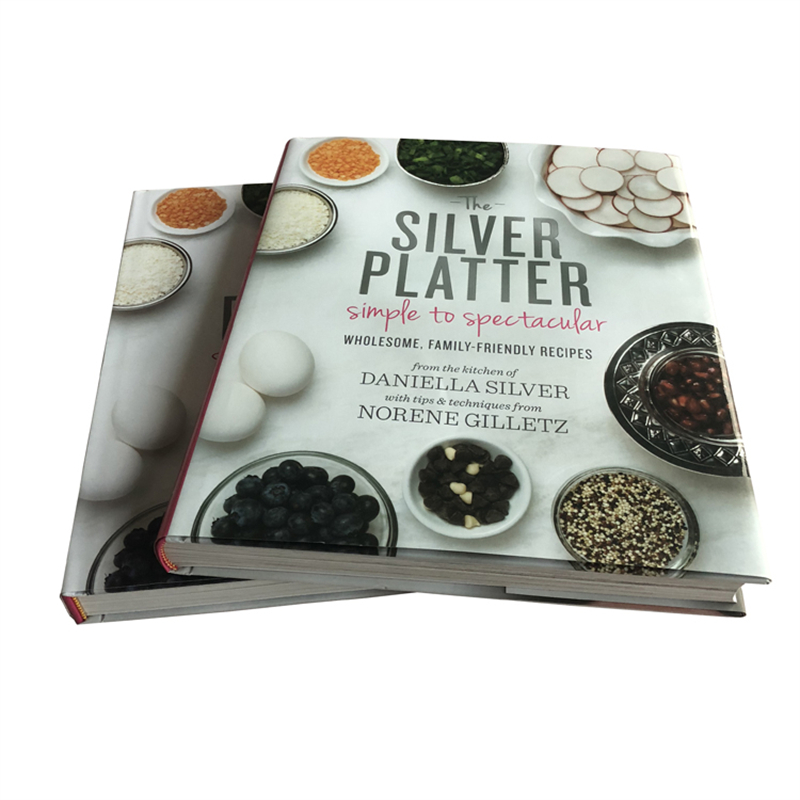 Top quality round spine hardcover book printing