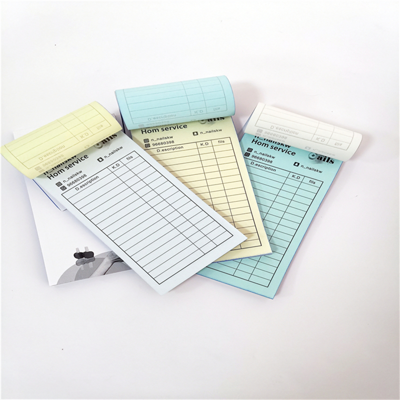 OEM waiter pad checklist bill book printing