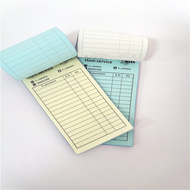 OEM waiter pad checklist bill book printing