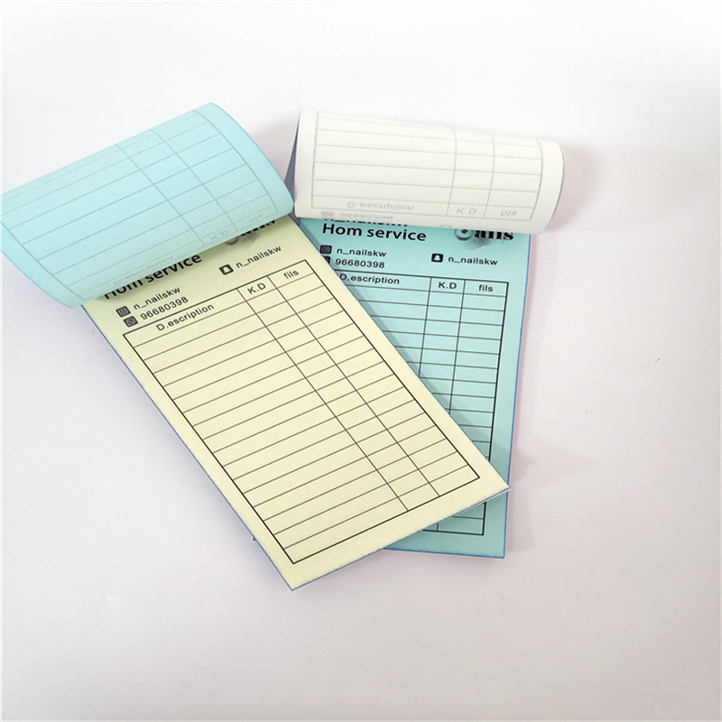 OEM waiter pad checklist bill book printing