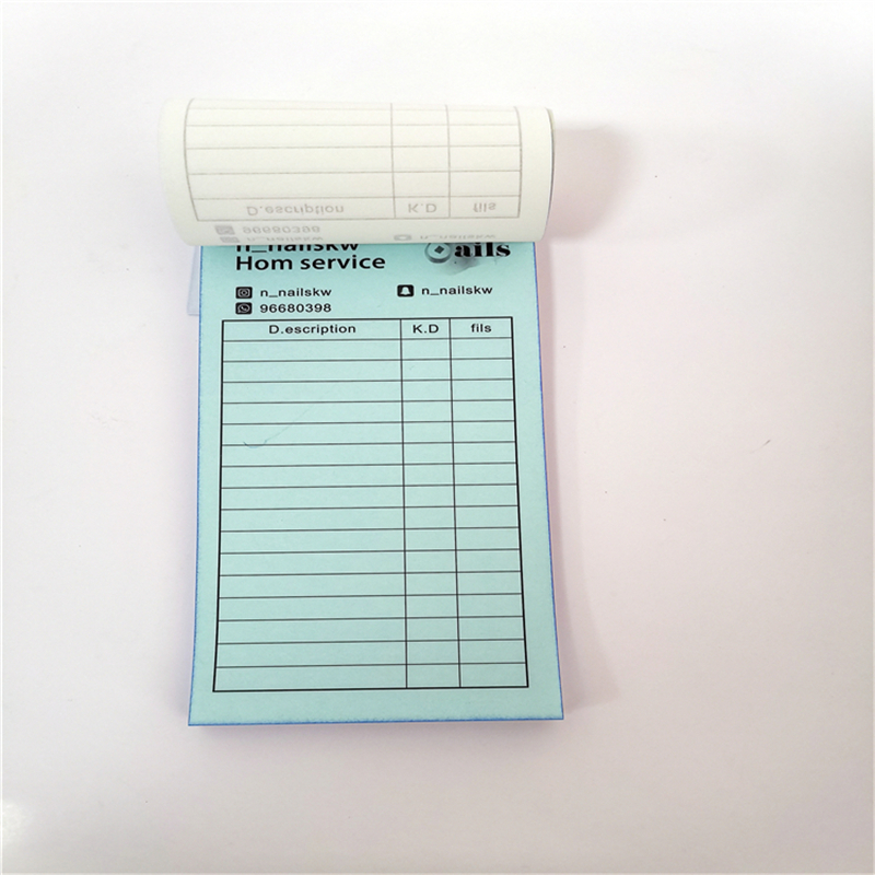 OEM waiter pad checklist bill book printing
