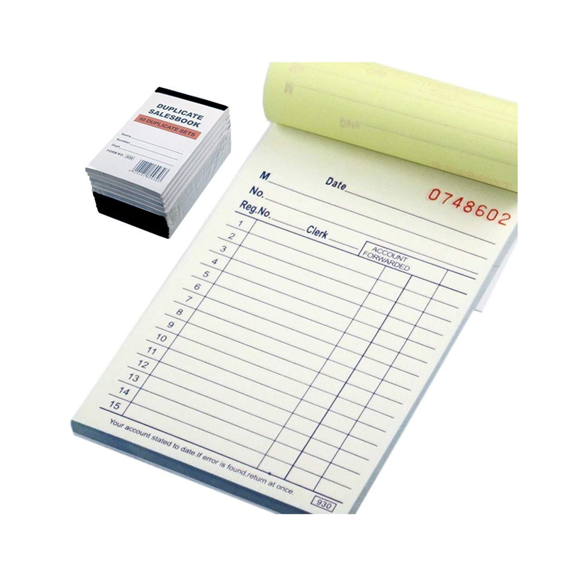 Guest Check Sample Receipt Bill Book Printing