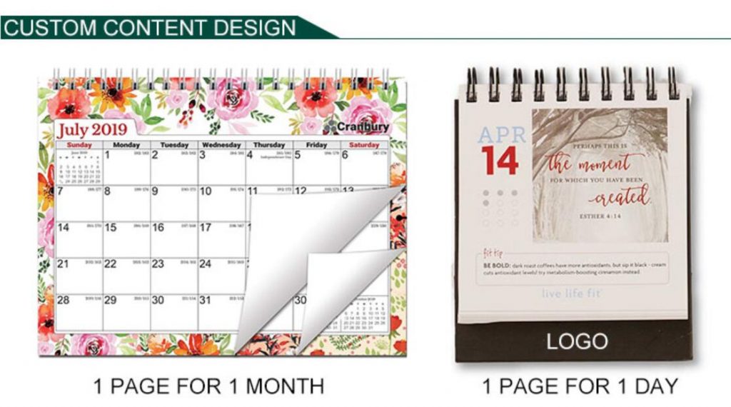 Family Weekly Wall Calendar Printing with Stickers